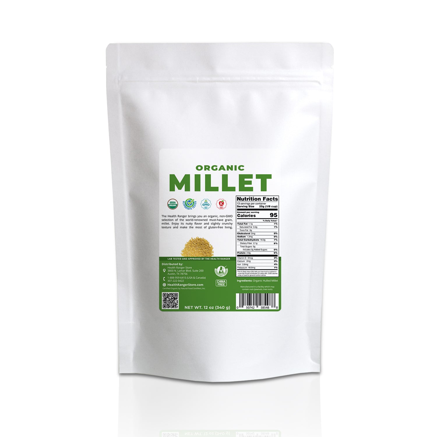 Organic Millet 12 oz (340 g) – Health Ranger Store