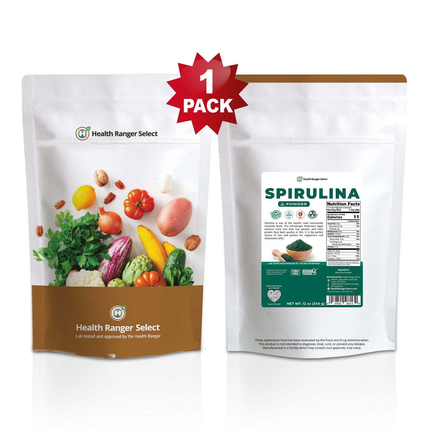 Spirulina Powder 12 oz (340 g) – Health Ranger Store