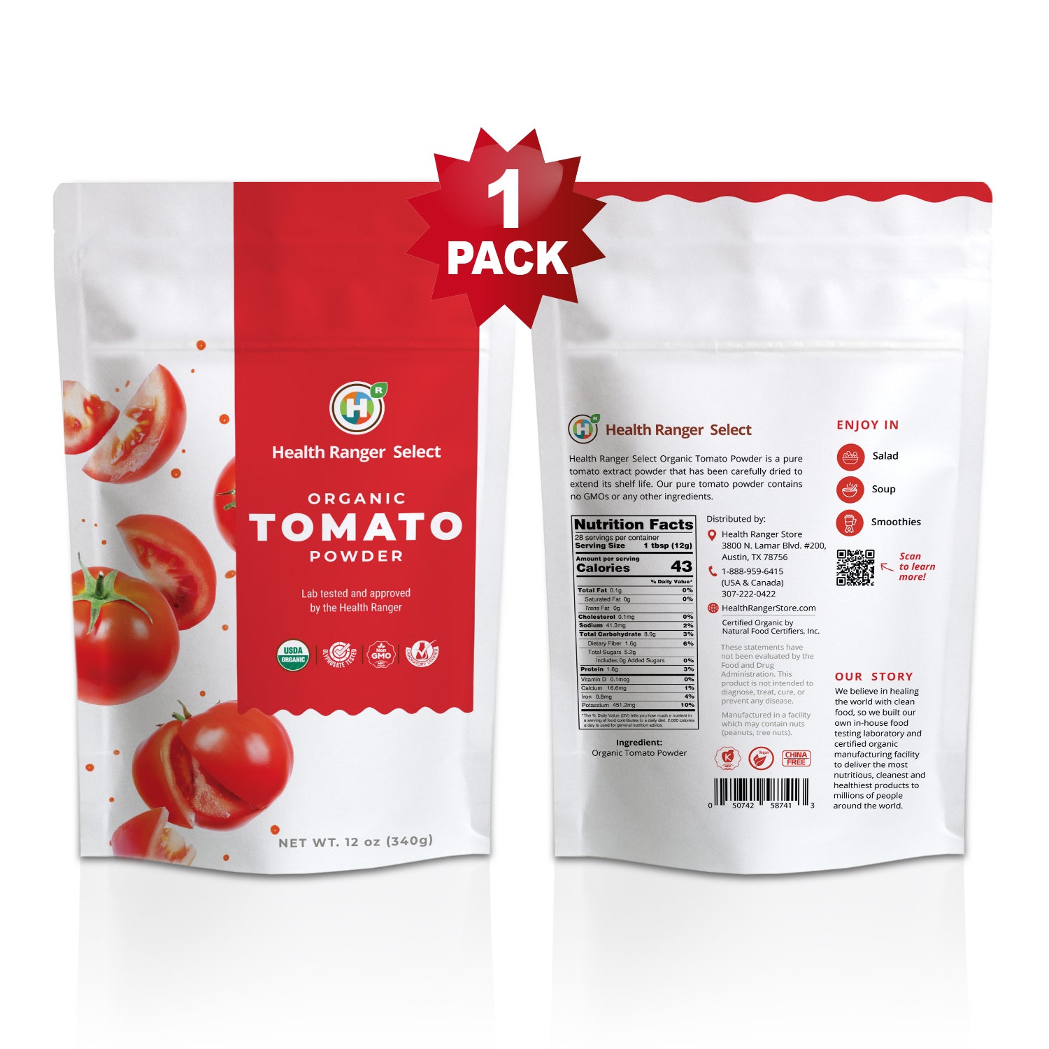 Organic Tomato Powder 12oz (340g) – Health Ranger Store