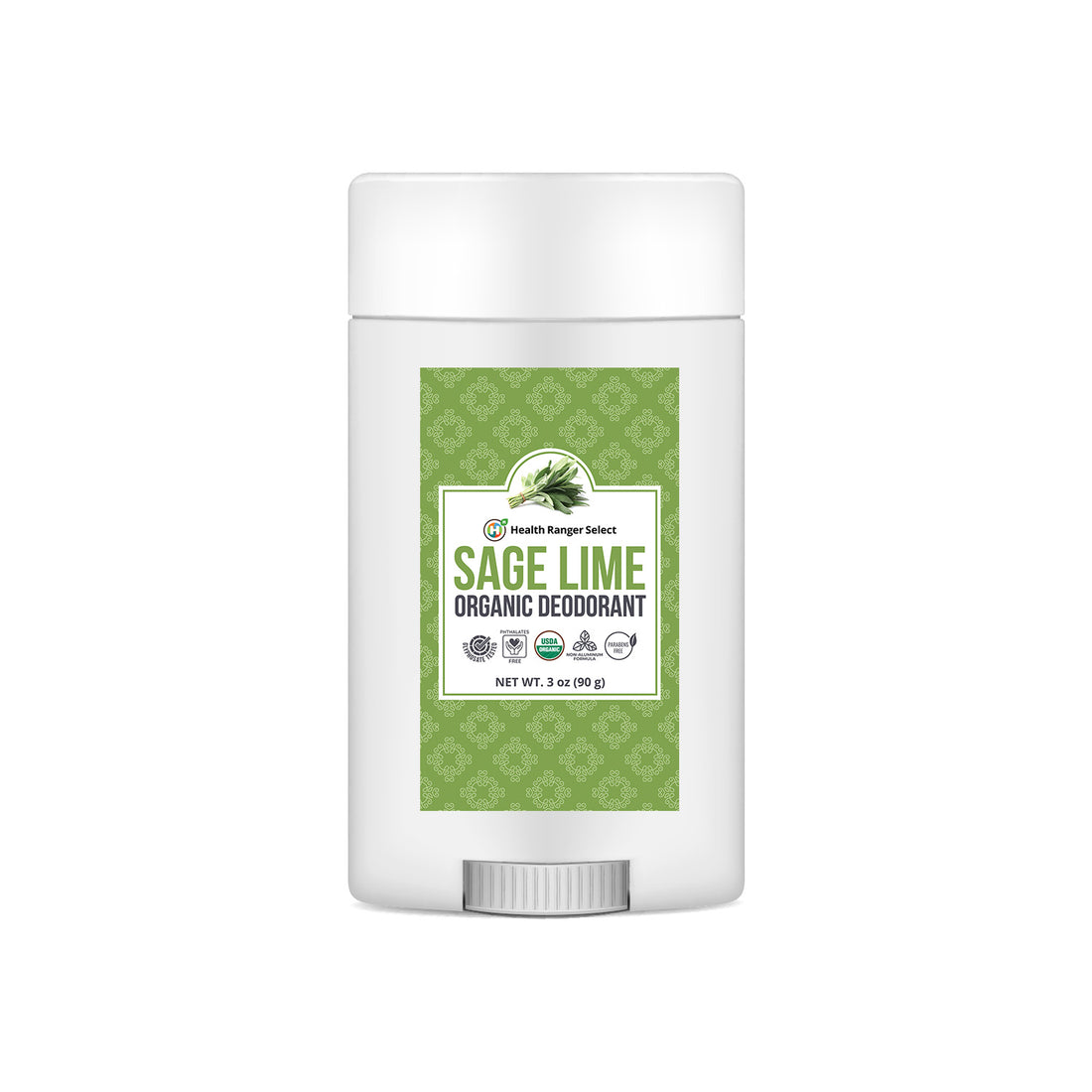 Organic Sage Lime Deodorant 3 oz (90 g) – Health Ranger Store