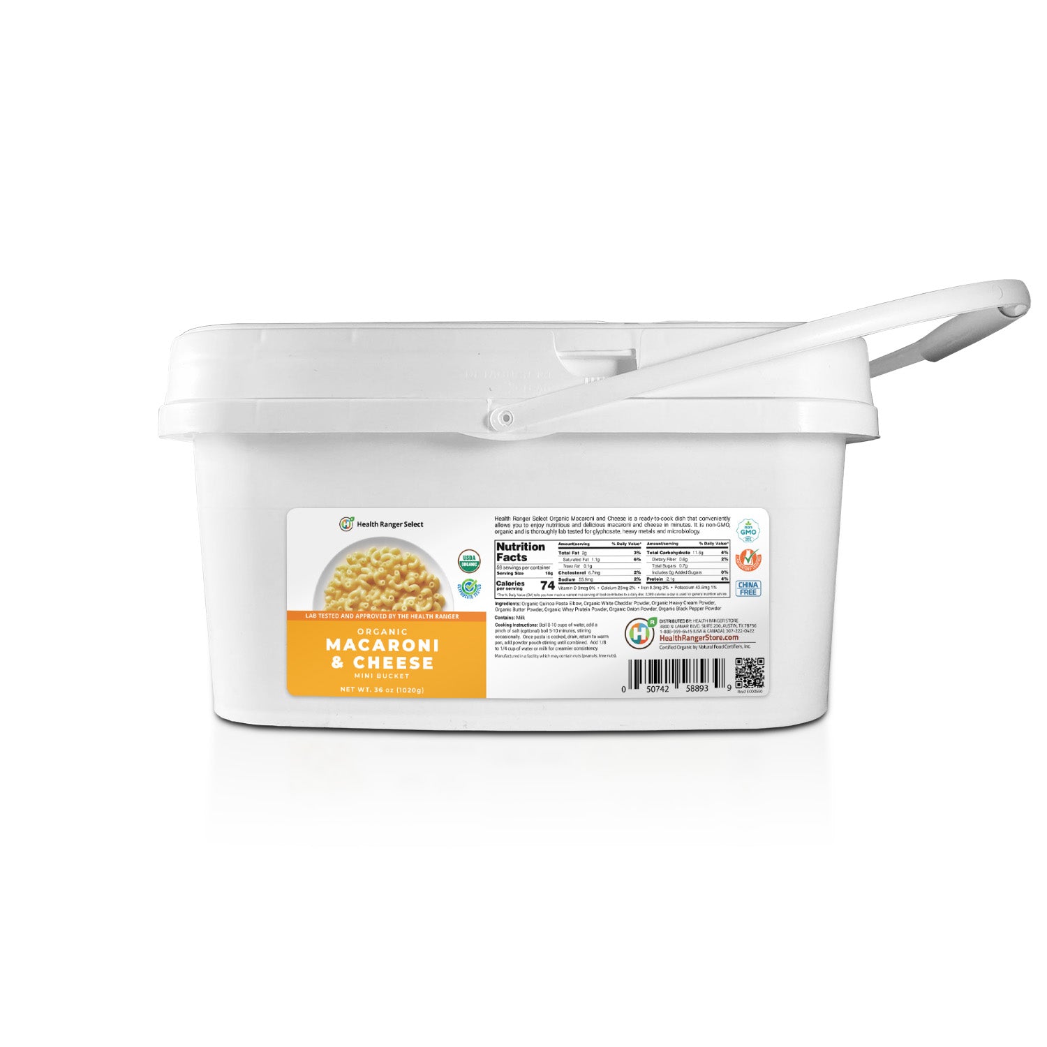 The Health Ranger's Organic Wheat-Free Macaroni & Cheese with NO Added ...