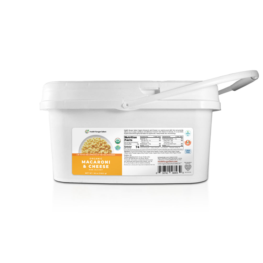 The Health Ranger's Organic Wheat-Free Macaroni & Cheese with NO Added ...