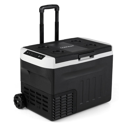 12V Car Refrigerator 32QT with Touch Panel and Removable Divider-M ...