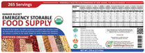 (536 Servings) Ranger Bucket Set - Organic Emergency Storable Food Sup ...