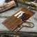 3 Pocket Leather Tool Roll for Chisels, Knives, and Small Hand Tools ...