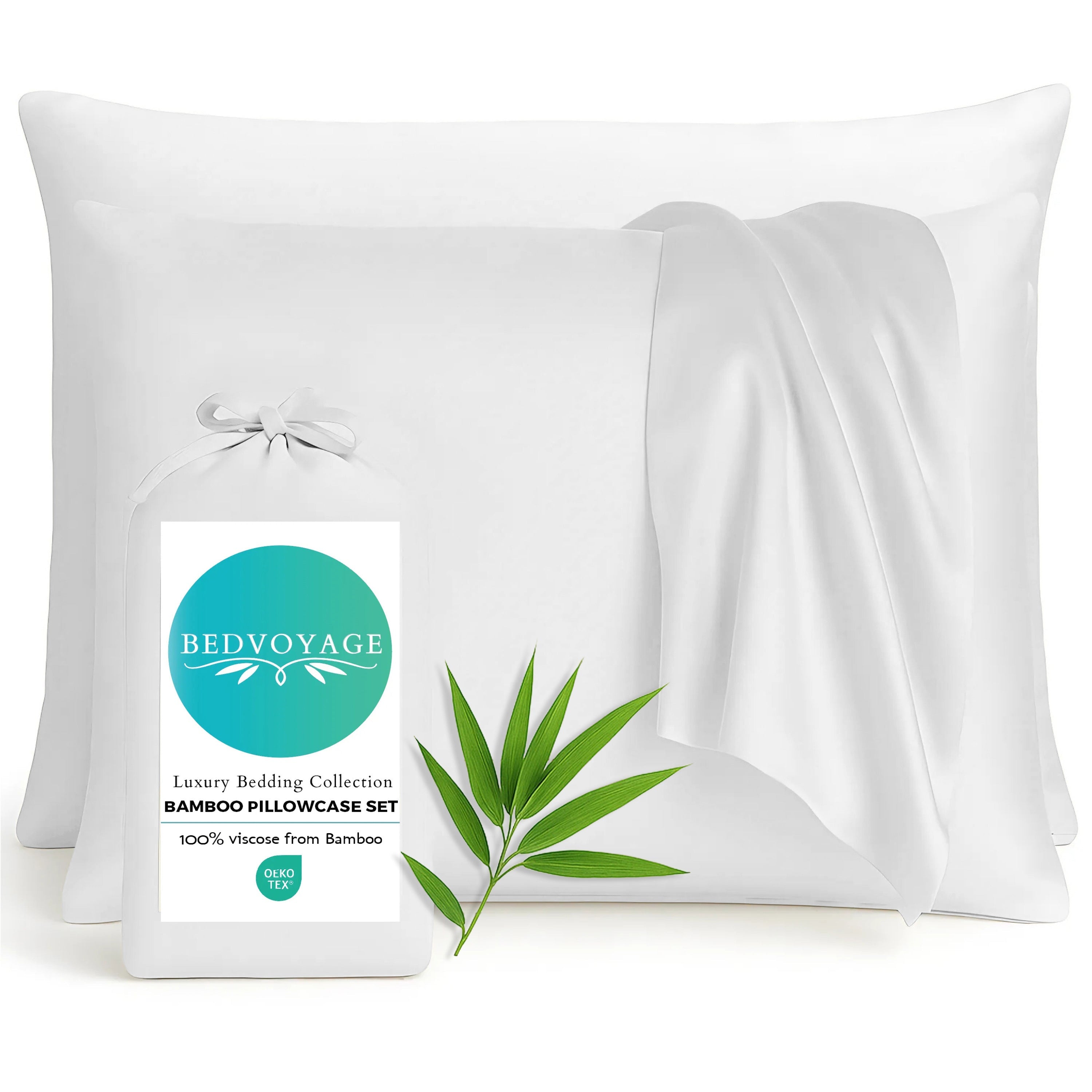 Bamboo Pillowcase Set – White – Health Ranger Store