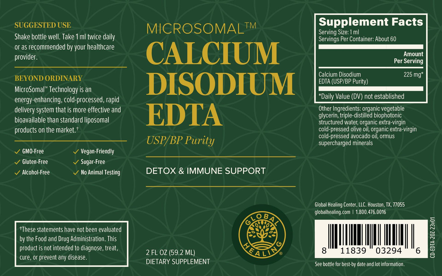 Calcium Disodium EDTA 2 fl oz (59.2ml) – Health Ranger Store