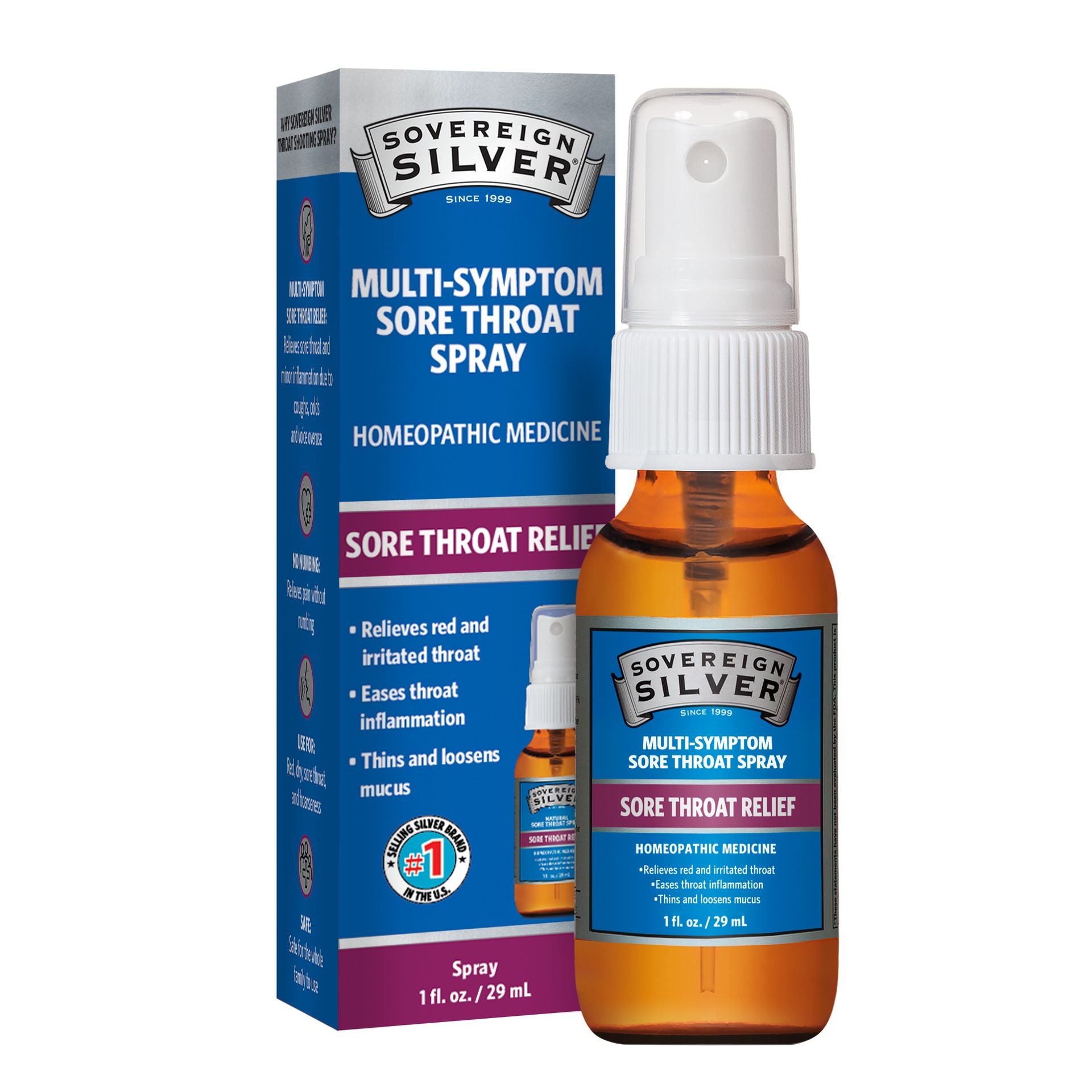 Multi-Symptom Sore Throat Spray 1 fl oz (29 ml) – Health Ranger Store
