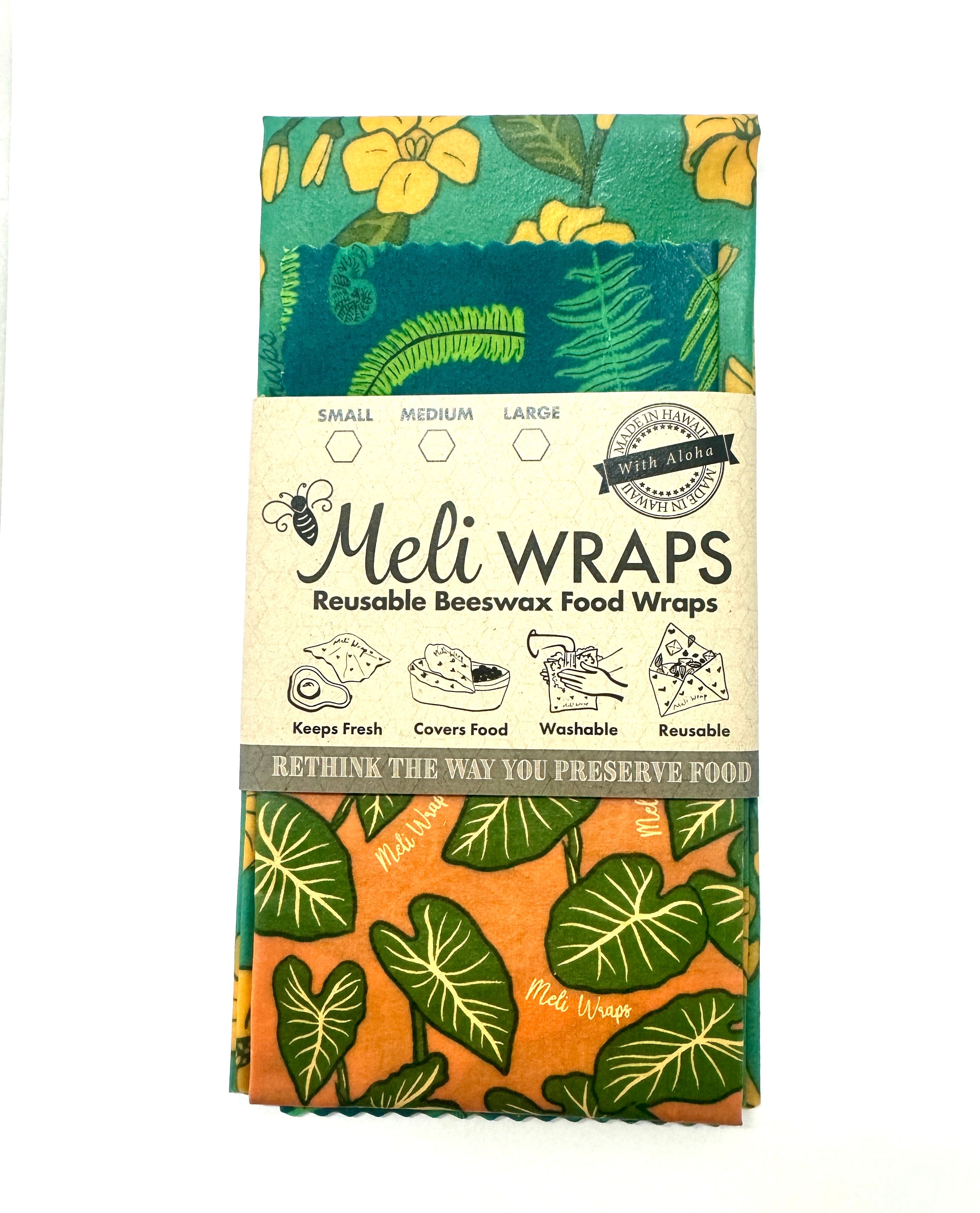 Beeswax Wrap Variety Pack - Hawaiiana Print – Health Ranger Store