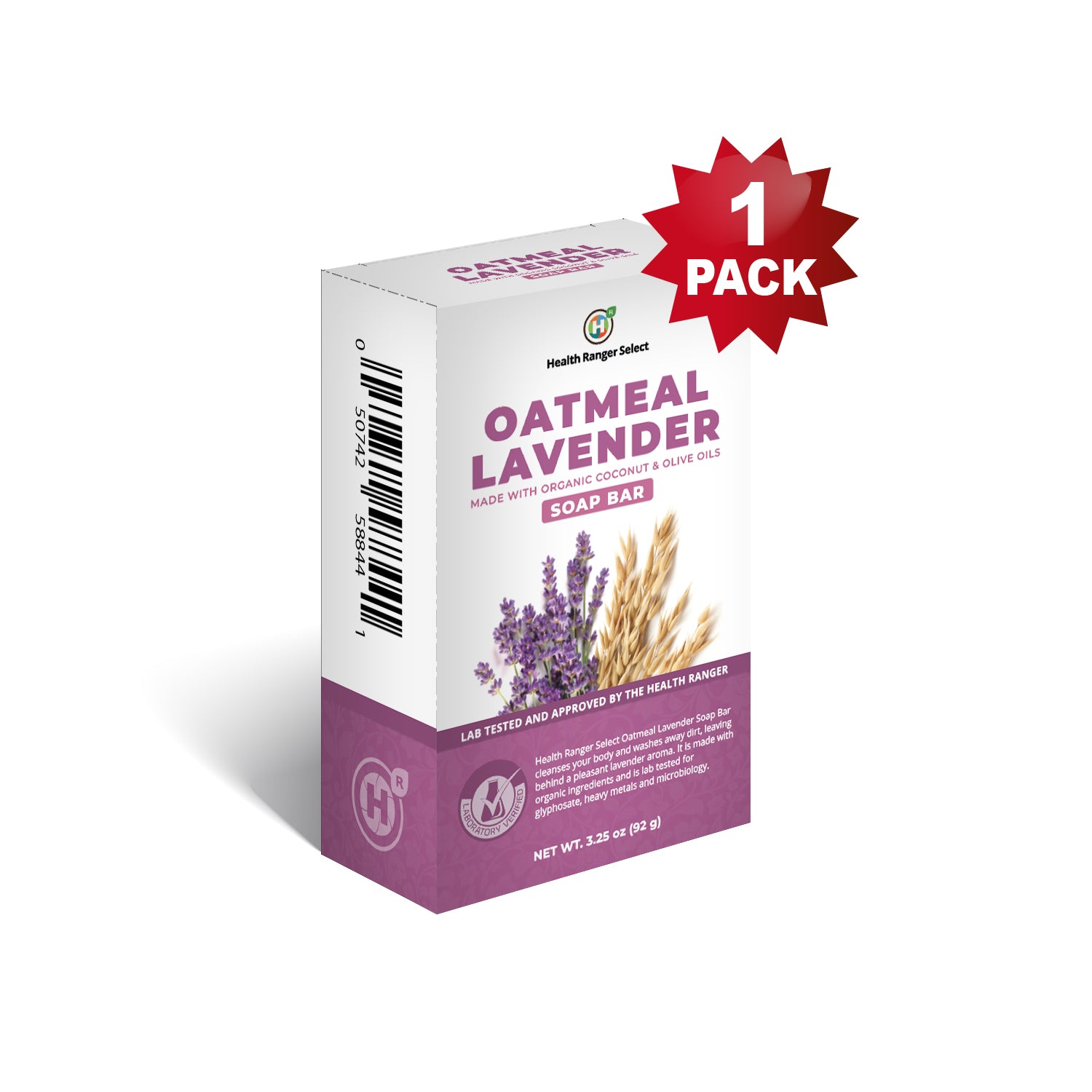 Oatmeal Lavender Soap Bar 3.25 oz (92g) – Health Ranger Store
