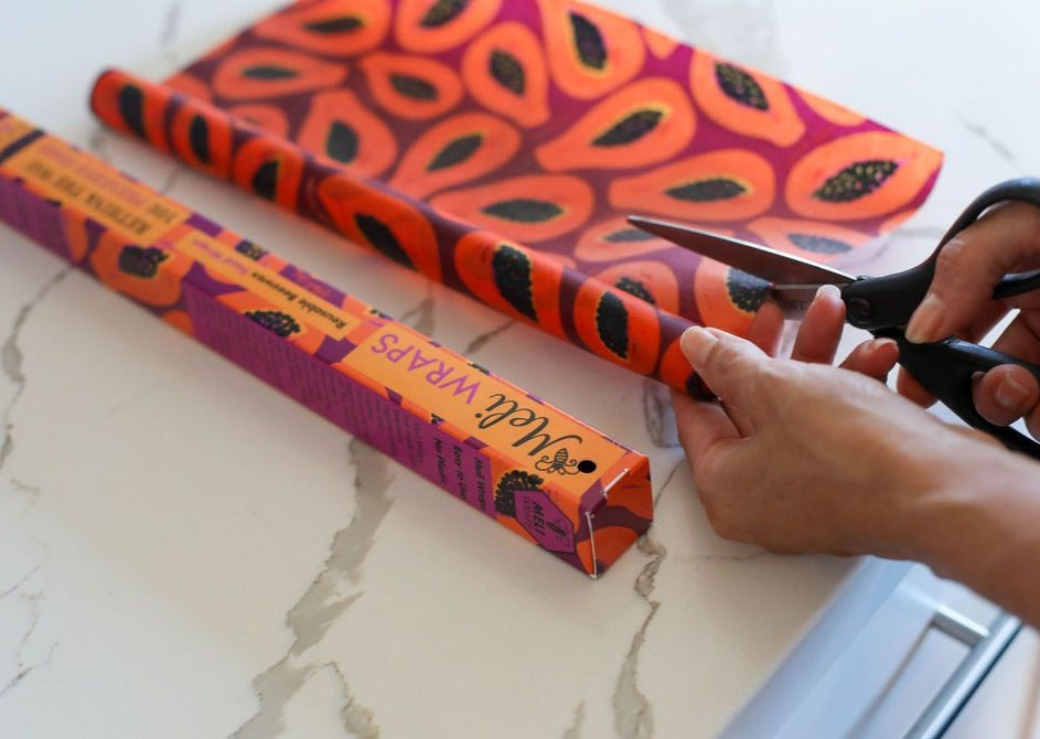 Beeswax Wrap Bulk Roll - Purple Papaya Print – Health Ranger Store