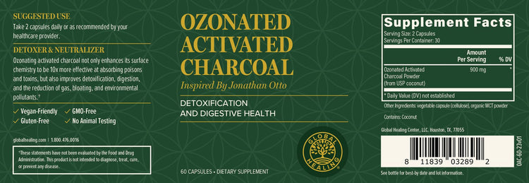 Ozonated Activated Charcoal - 60 capsules – Health Ranger Store
