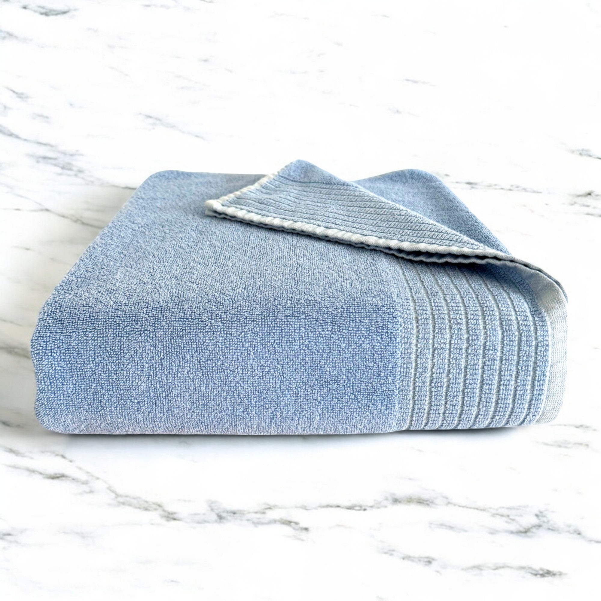 Bamboo Cotton Spa Bath Towel - Viscose from Bamboo + Cotton - Ocean ...