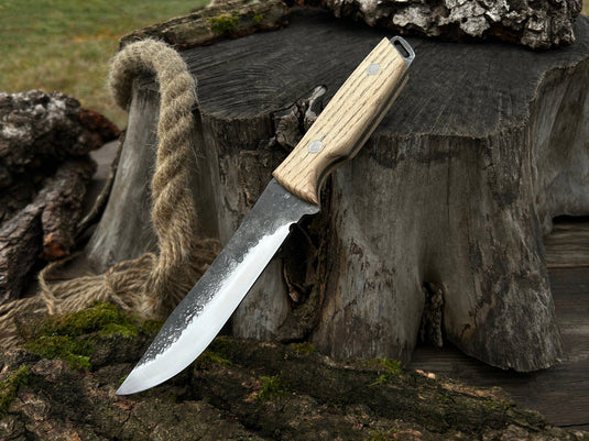 Hand-Forged Bushcraft Knife, 12 cm (4.72 inches) – Health Ranger Store