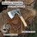 Hand-Forged Camping (Chopping) Axe, 0.6 kg (1.32 Ibs) – Health Ranger Store