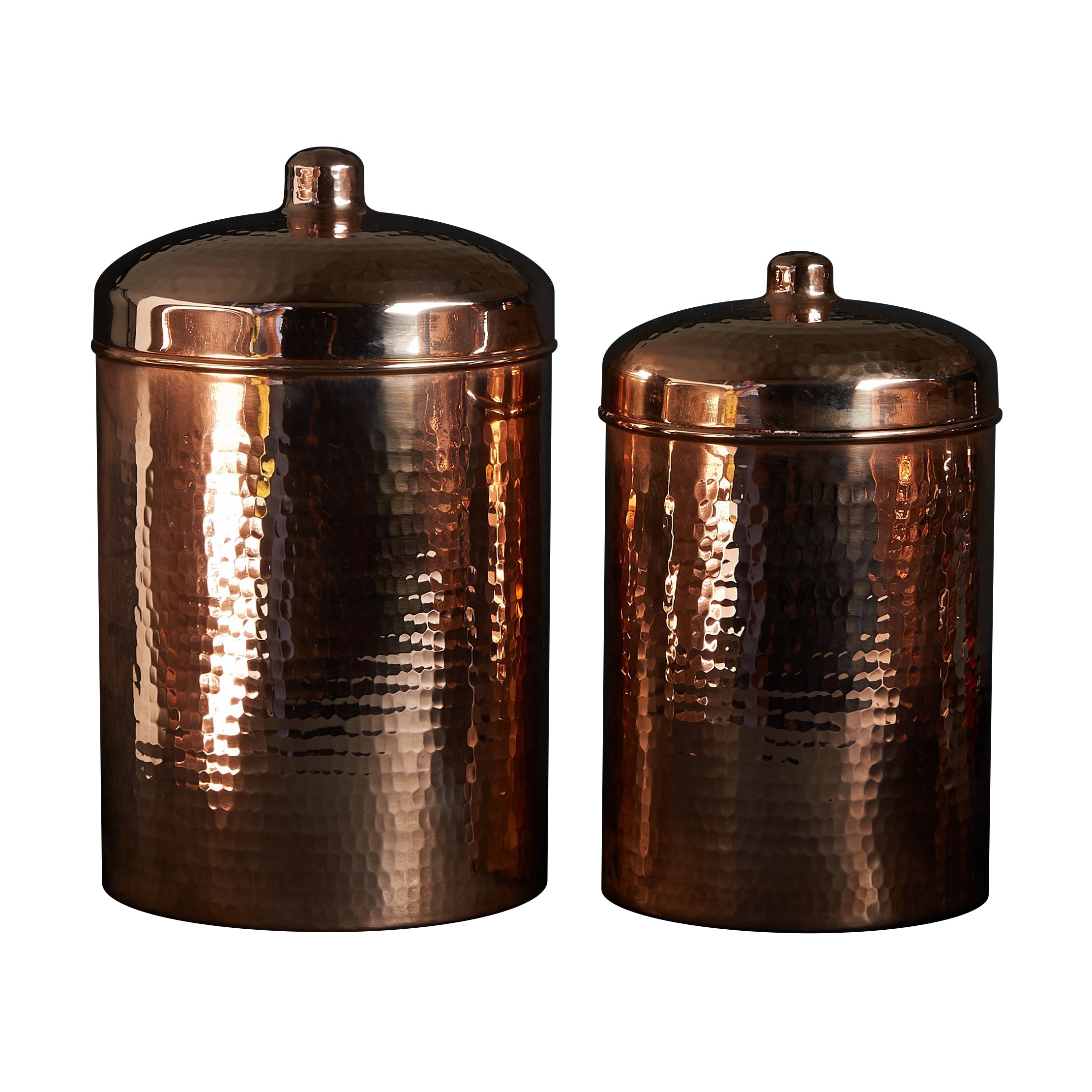 Copper Kitchen Canisters - Large Set, 2 Pieces – Health Ranger Store