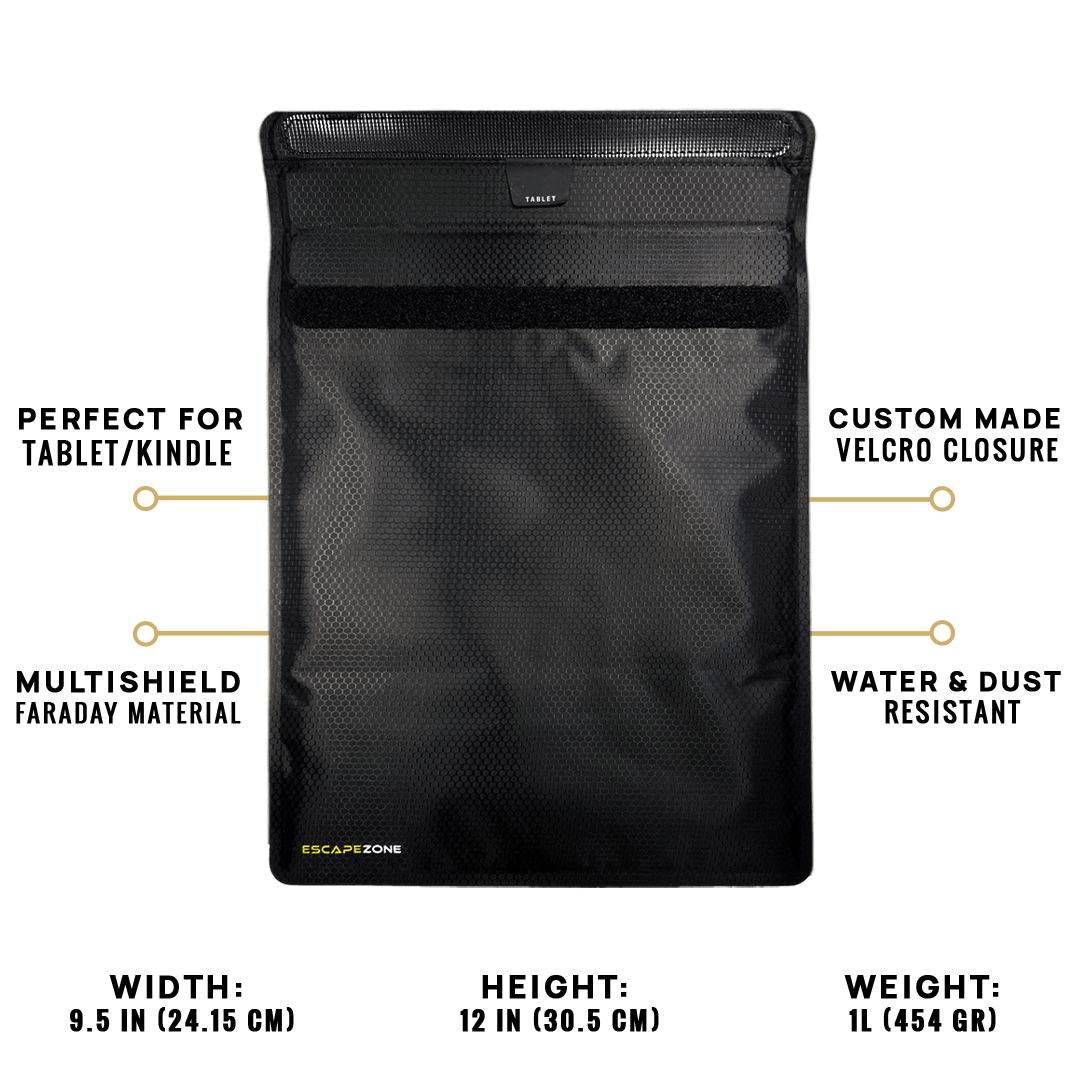 EscapeZone – Premium Tablet Faraday Bag – Health Ranger Store