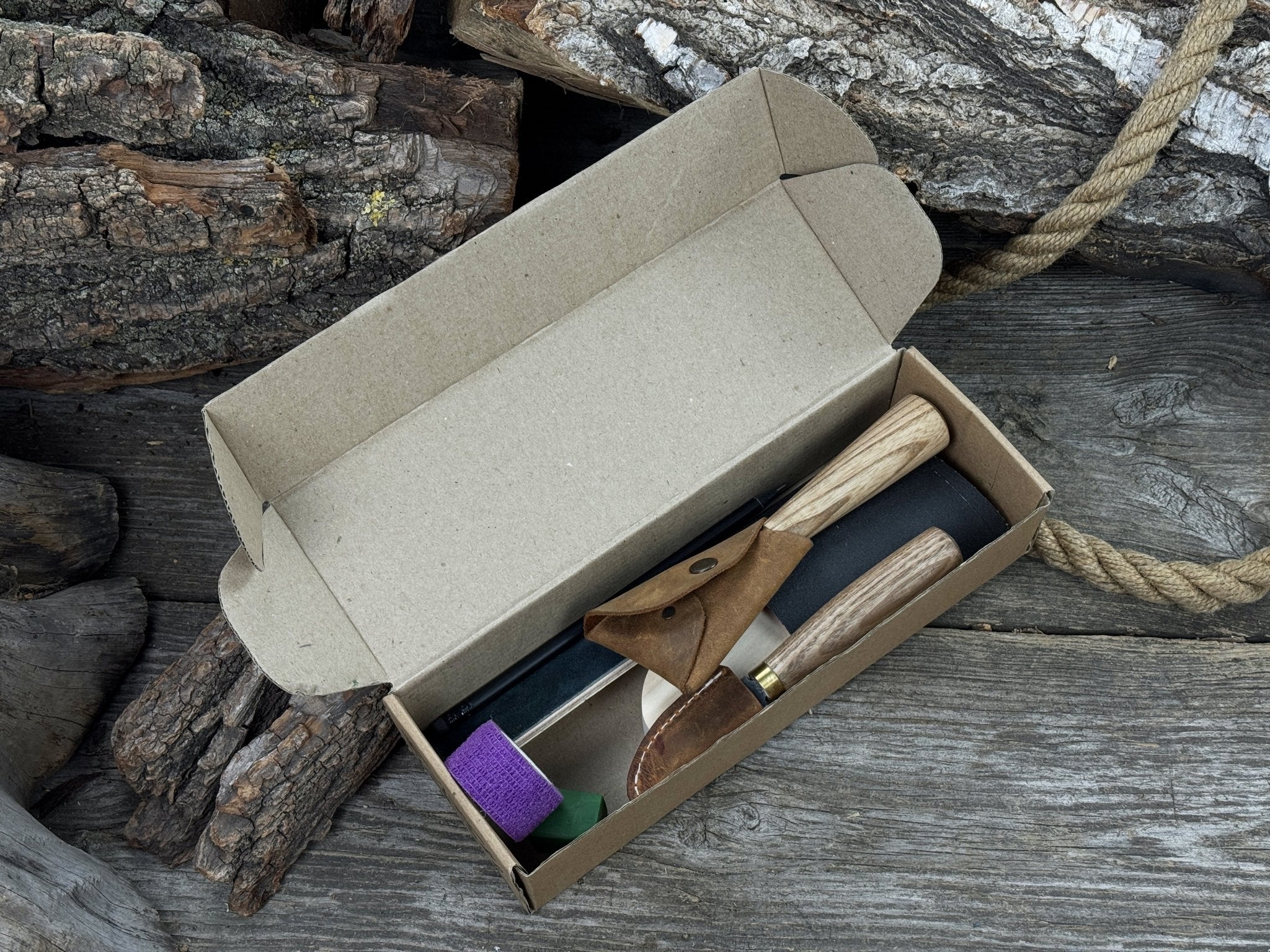 Spoon Carving Kit – Full Carving Set with Safety Tape & Polishing Tool ...