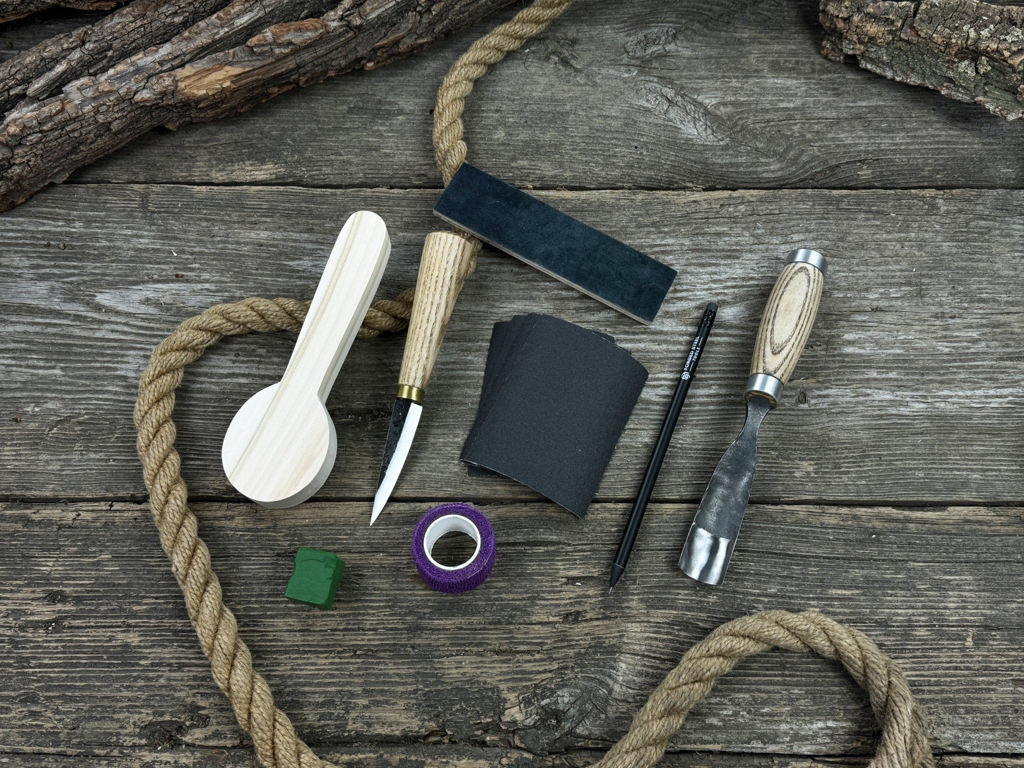 Spoon Carving Kit – Starter Carving Set for Hobbyists, Teens, Adults ...