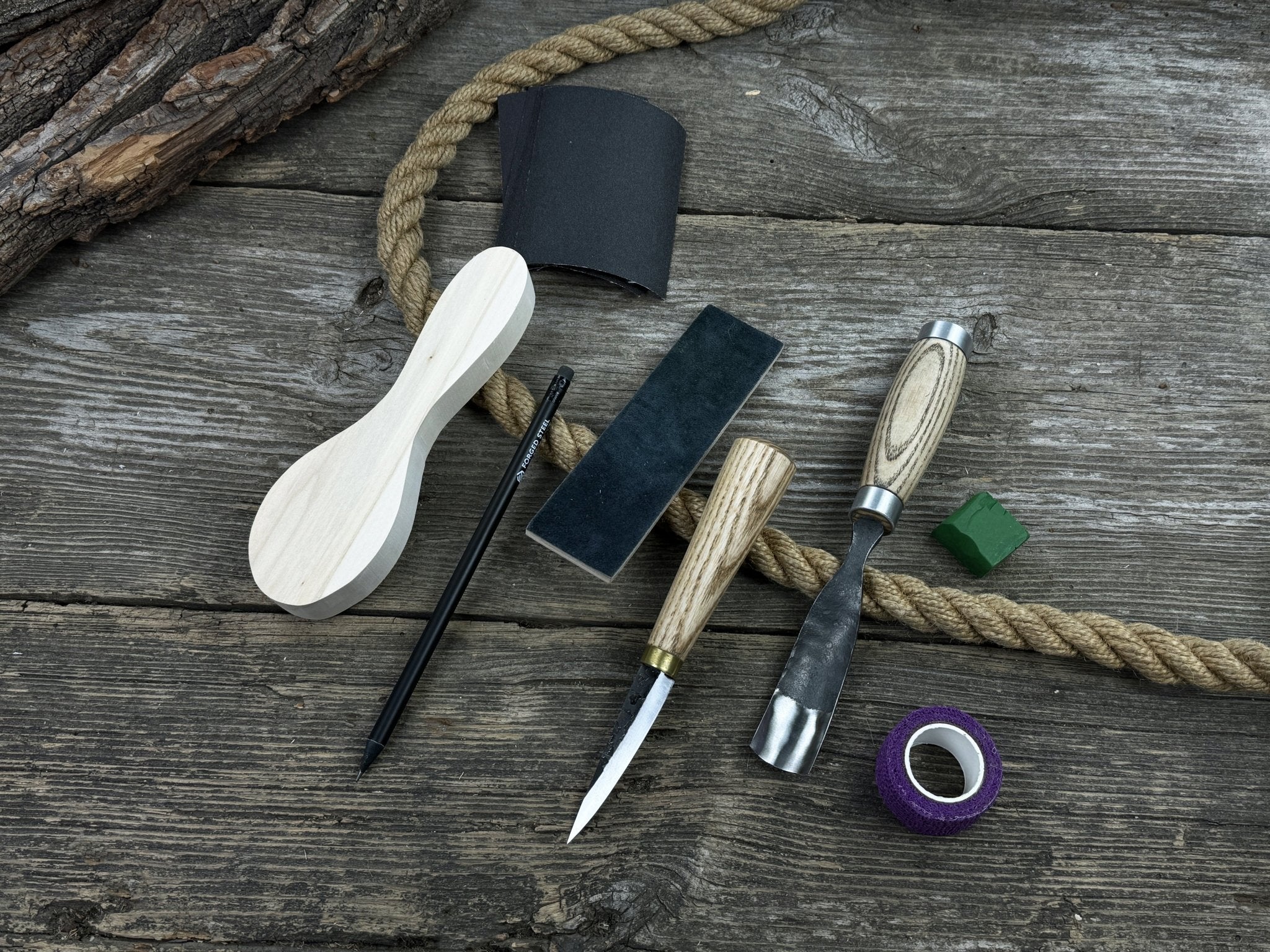 Spoon Carving Kit – Whittling Kit for Beginners with Sharpened Tools ...