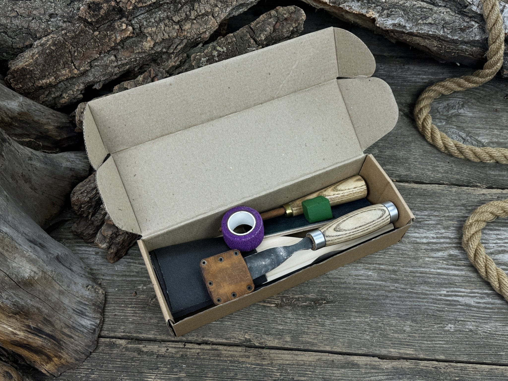 Spoon Carving Kit – Whittling Kit for Beginners with Sharpened Tools ...