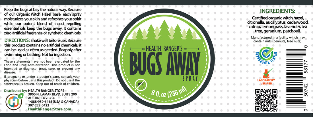 DEET-Free Bugs Away Spray 8 oz – Health Ranger Store