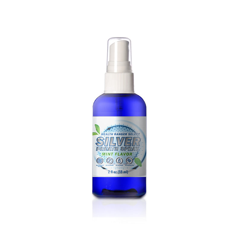 Silver Breath Spray - Mint Flavor 2 fl oz (59ml) – Health Ranger Store
