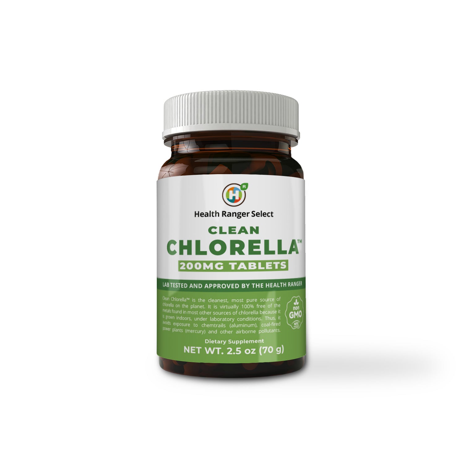 Clean Chlorella 200mg Tablets 2.5 oz (70 g) – Health Ranger Store