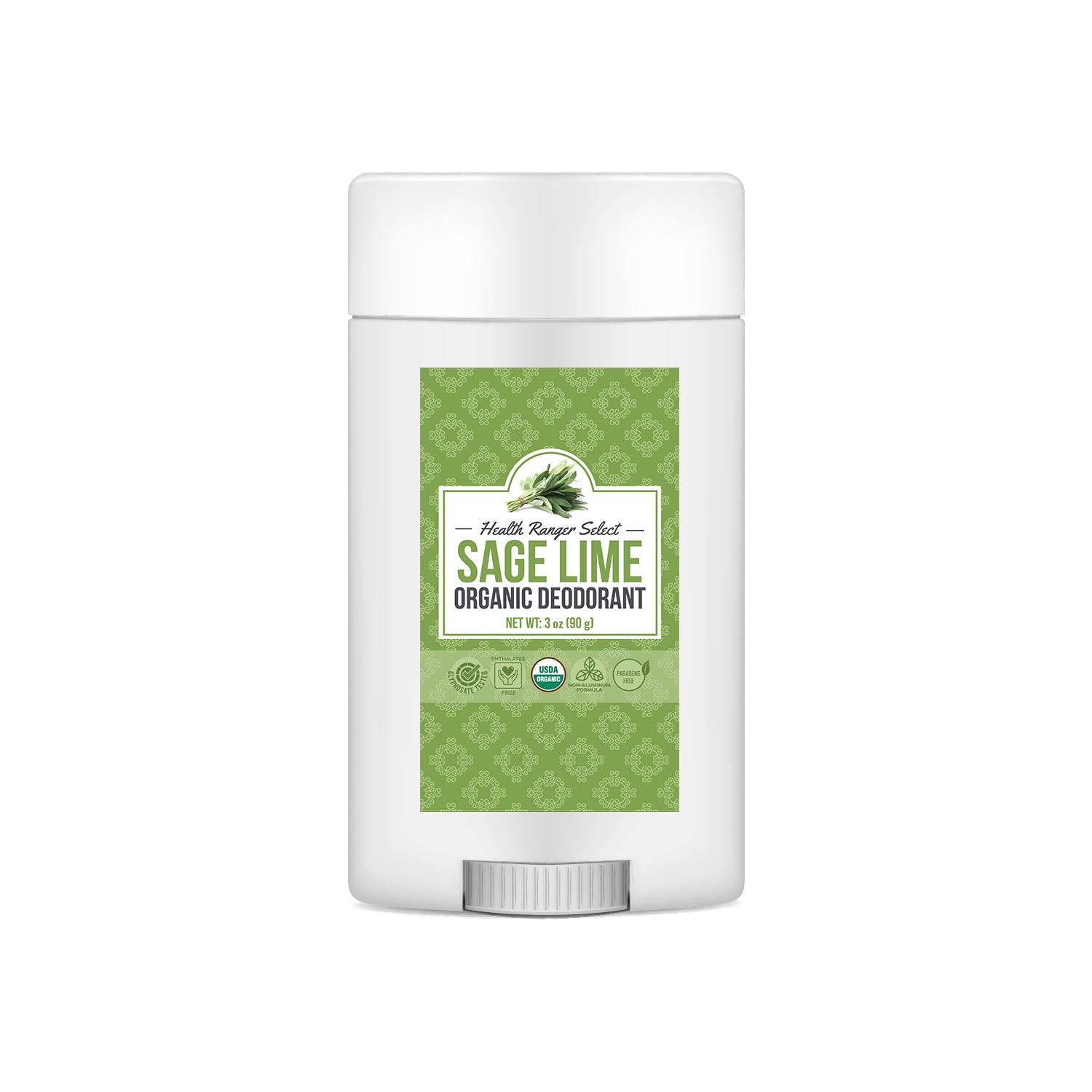 Organic Sage Lime Deodorant 3 oz (90 g) – Health Ranger Store