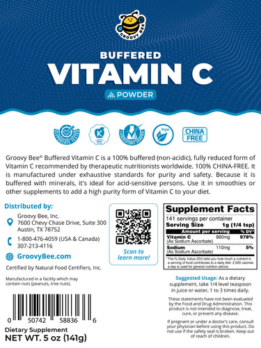 Buffered Vitamin C Powder 5 oz (141g) – Health Ranger Store