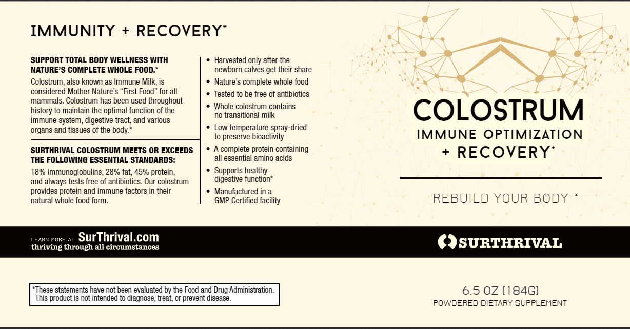 Colostrum (6.5oz, 184g) – Health Ranger Store