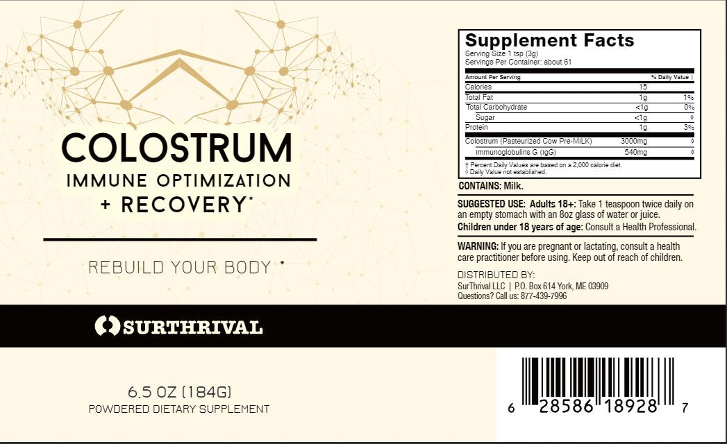 Colostrum (6.5oz, 184g) – Health Ranger Store