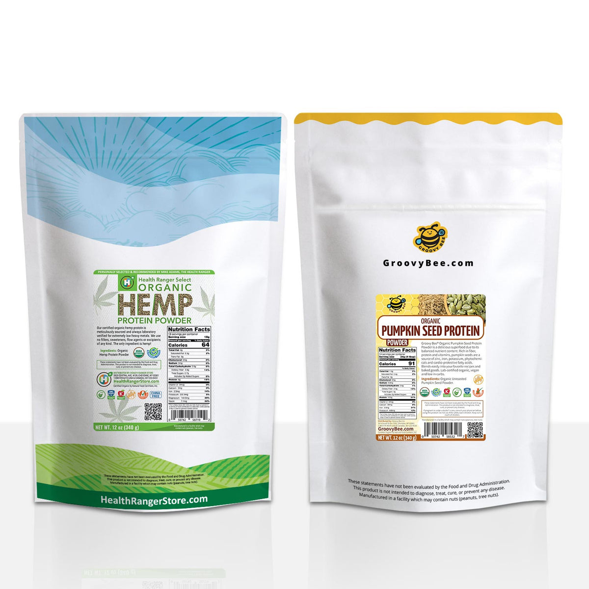 Ultimate Plant-Based Protein Combo Pack: Organic Hemp Protein Powder ...